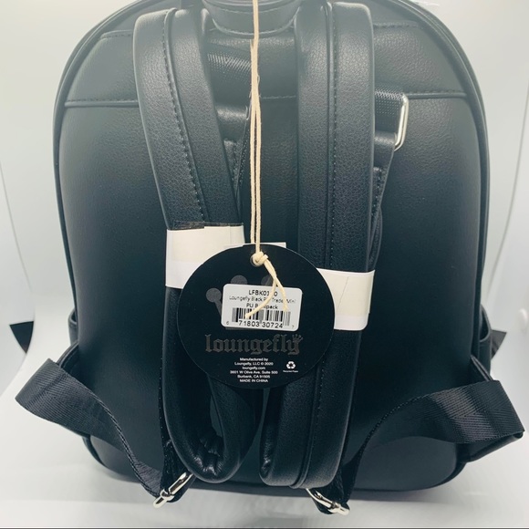 Loungefly | Bags | Loungefly Black Pin Trader Mini Backpack | Poshmark